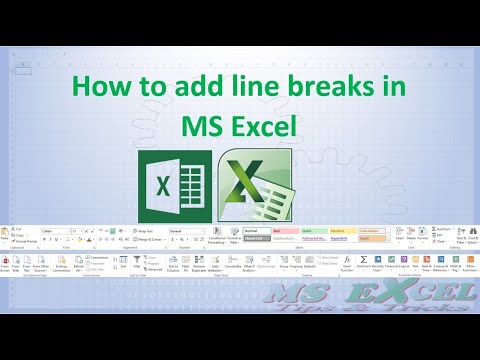 How to Add Line Breaks in MS Excel