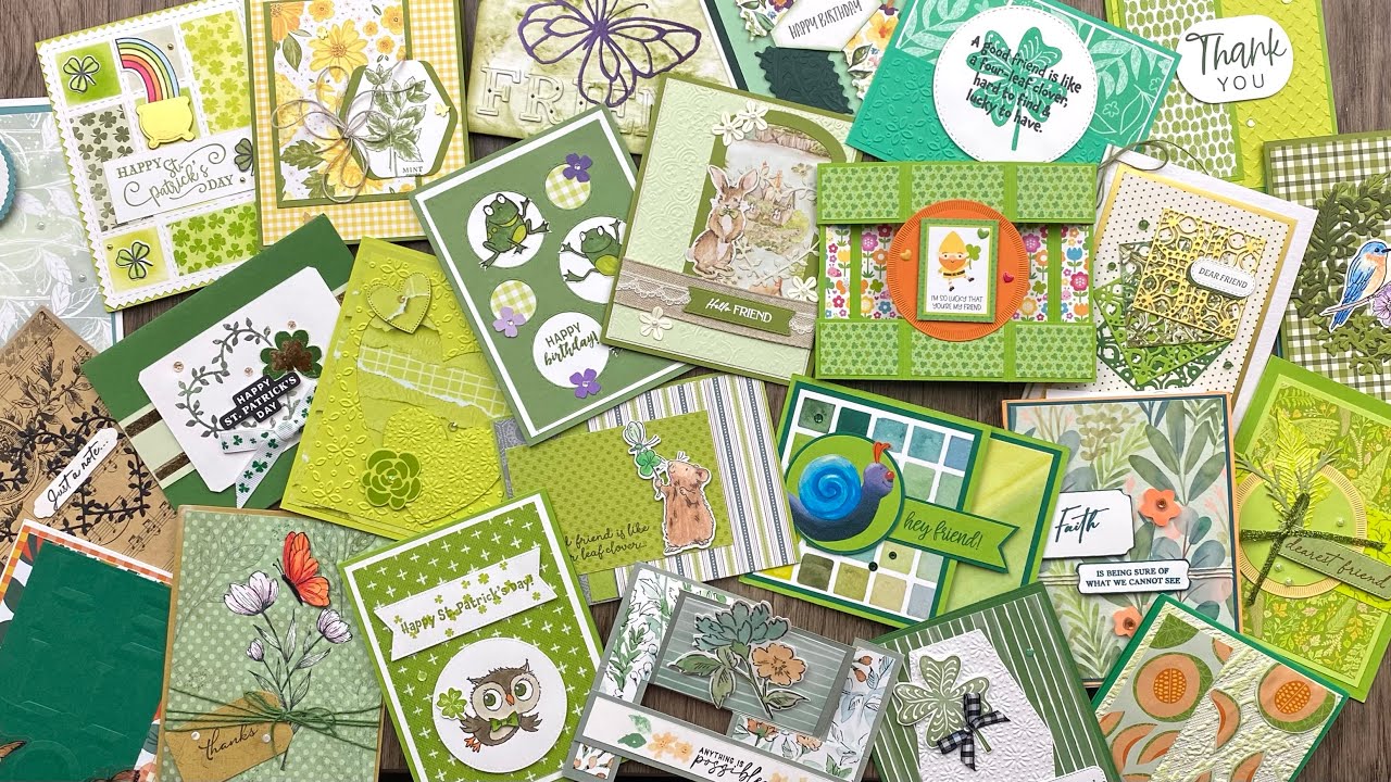 50+ "Go Green" Card Ideas | The Great, Big Card Swap Showcase Video ...