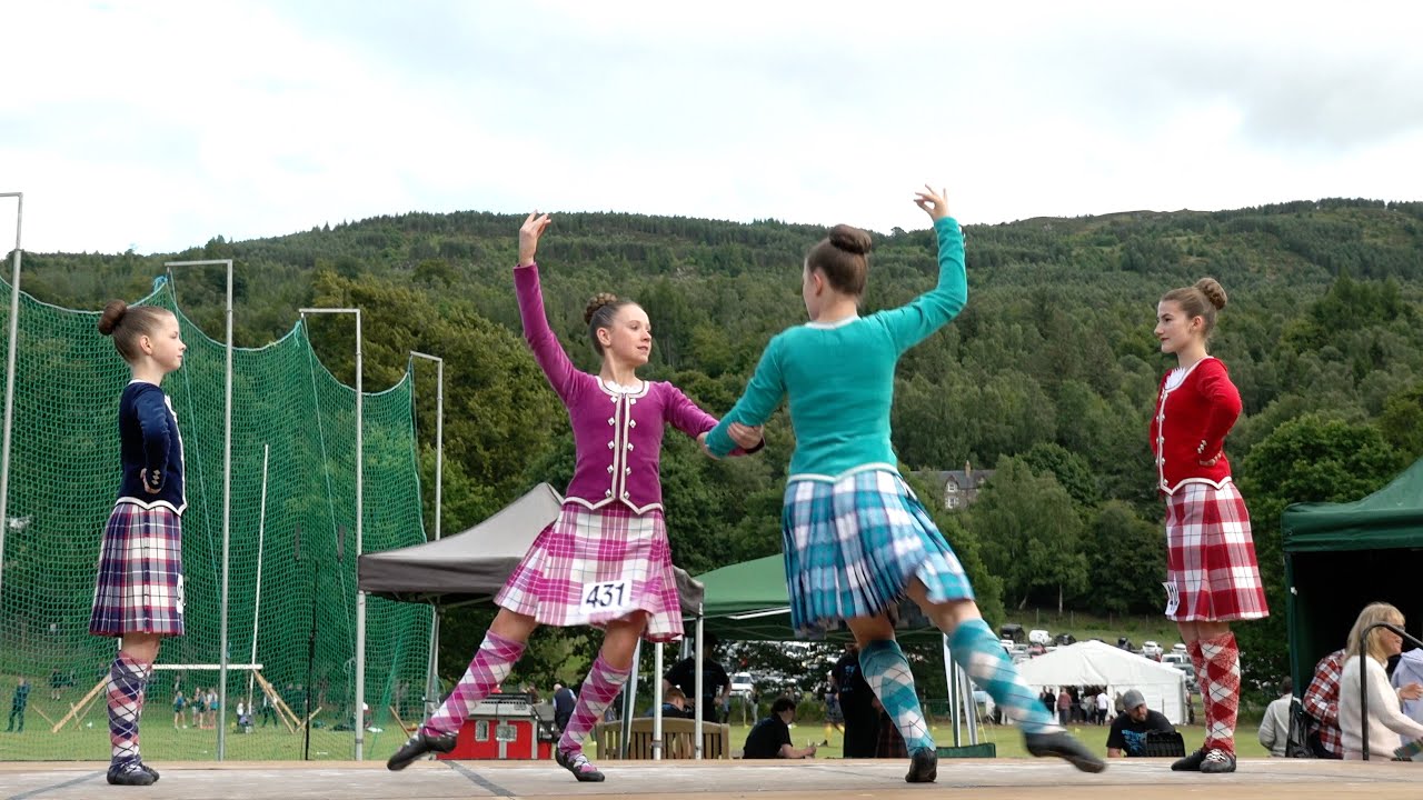 Half Reel of Tulloch Scottish Highland dancing competition held during ...