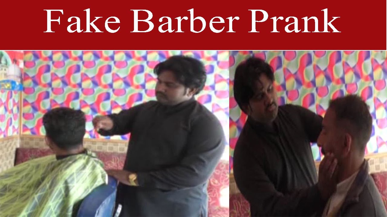 Fake Barber Prank | Prank in Barber Shop | Vehari Tv Pranks - YouTube