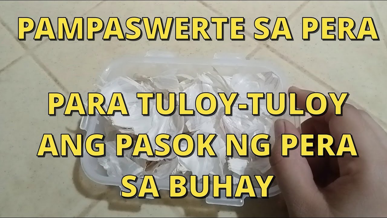 PAMPASWERTE SA PERA PARA LALONG TULOY-TULOY ANG PASOK NG PERA SA BUHAY ...