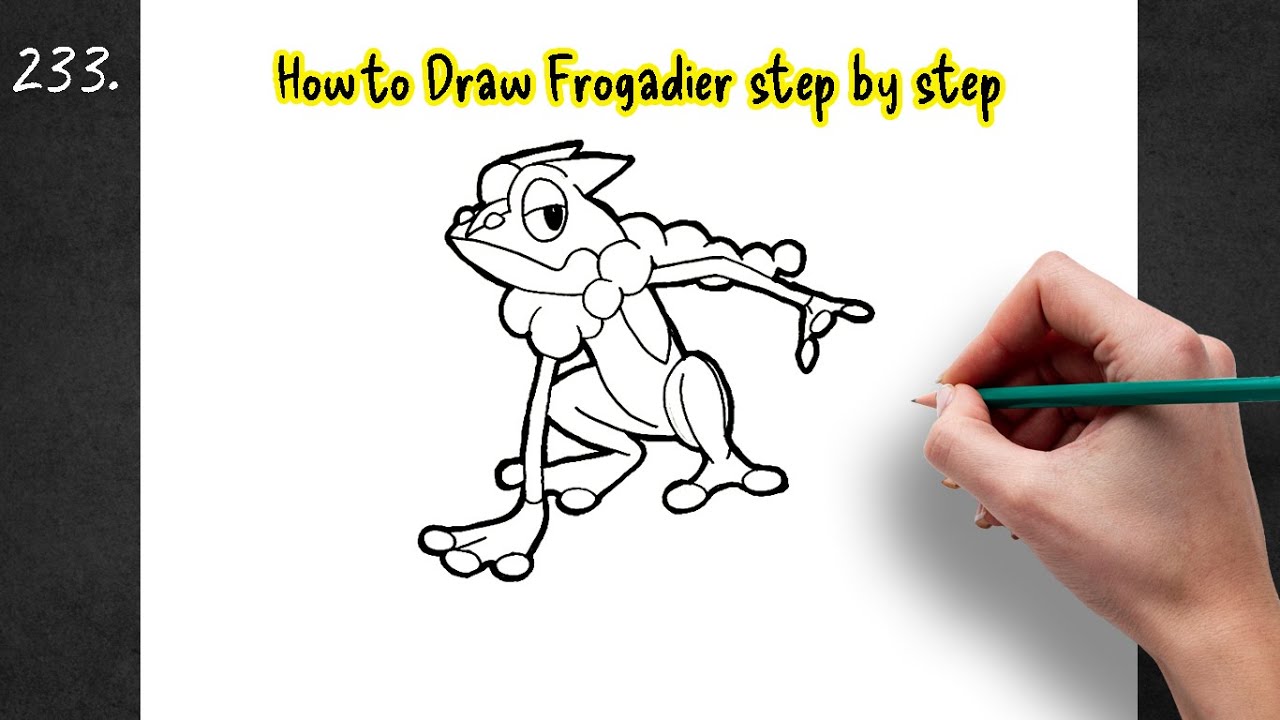 How To Draw Frogadier Step By Step - YouTube