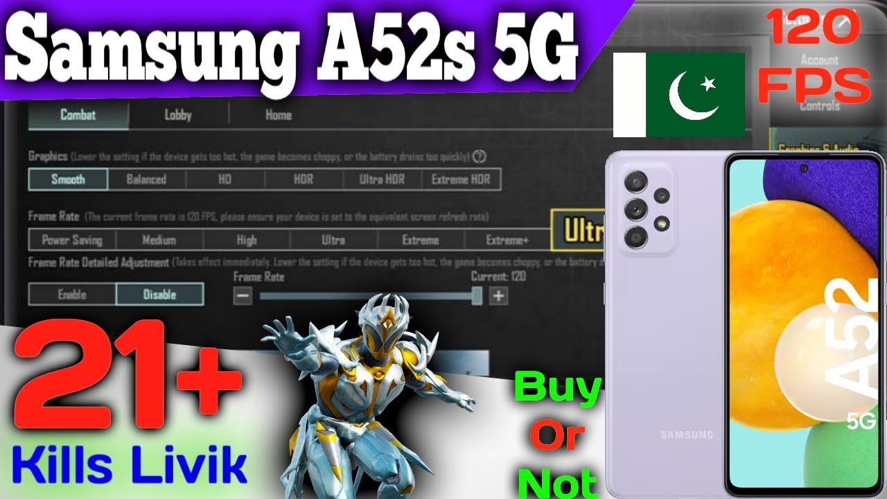 Samsung Galaxy A52s 5G Pubg Test, Heating and Battery Test | Shocked! 😱 ...