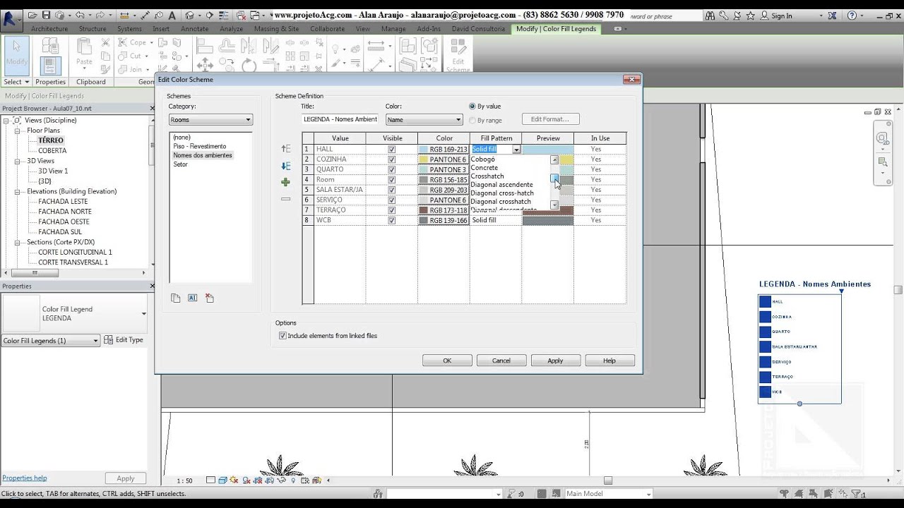 REVIT Como Adicionar Legenda ColorFill YouTube REVIT Como Adicionar Legenda ColorFill YouTube