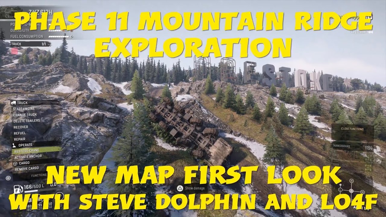 SnowRunner Phase 11 Mountain Ridge Exploration New Map First Look With ...