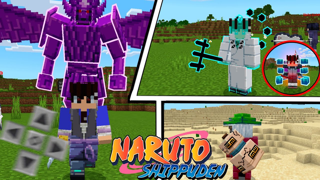 FINALMENTE!! NARUTO CRAFT V5.5 PARA MCPE COM *JUTSU,MISSÕES E MAIS* - YouTube