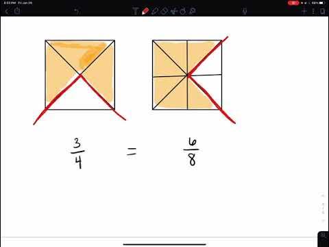 Equivalent Fractions with Shapes - YouTube