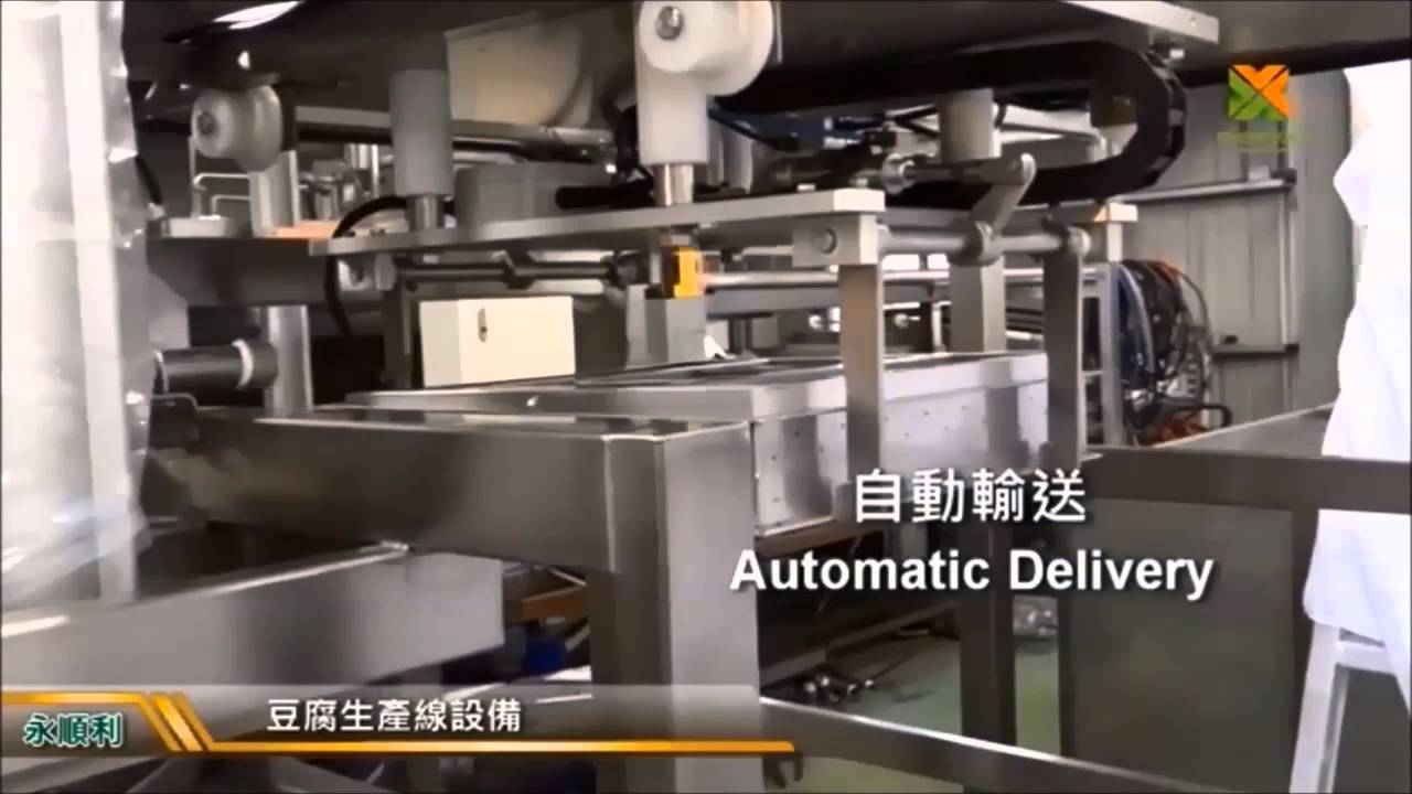 EVERSOON Tofu Production Line | Automatic Stacking Tofu Molds Machine ...