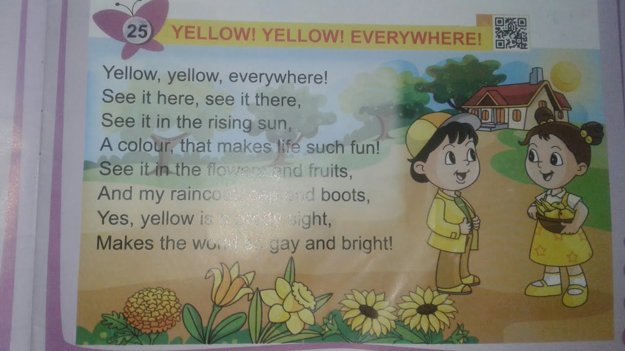 YELLOW! YELLOW! EVERYWHERE! || Rymes for kids || Golden book of nursery ...