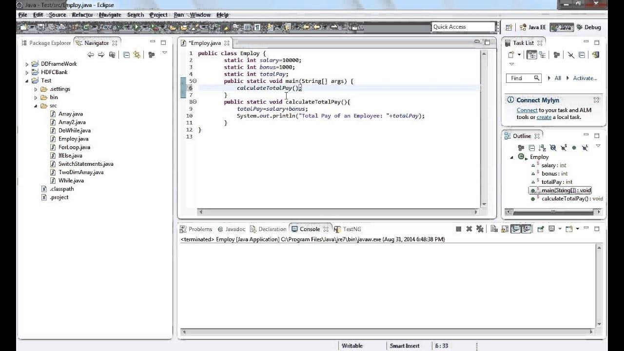 Core Java Topic - 8: Class, Method and Void - YouTube
