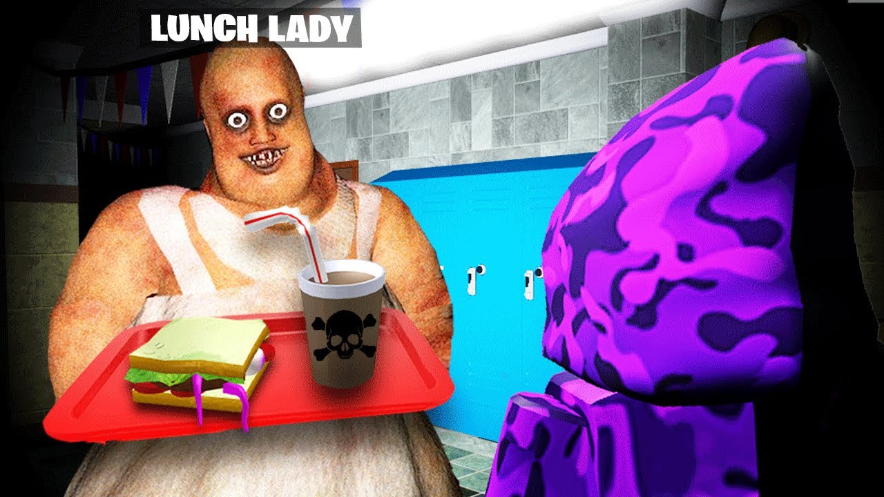DON'T Trust The Creepy LUNCH LADY In ROBLOX (Exam Week) - YouTube