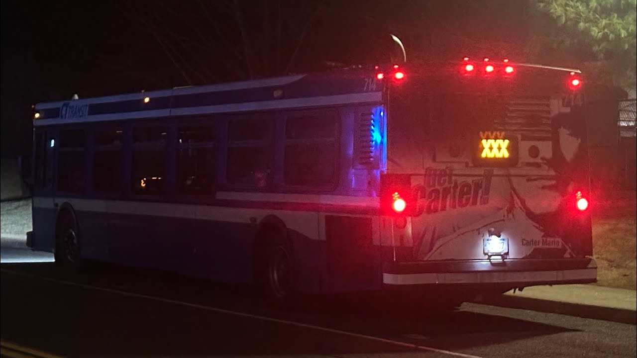 CTtransit 2007 New Flyer Industries D40LF #714 Ride on route 85x - YouTube