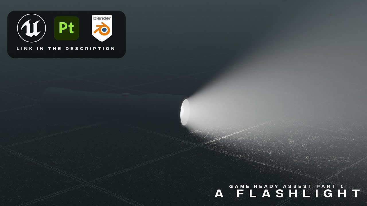 Creating a Game Ready flashlight in blender and substance painter - YouTube