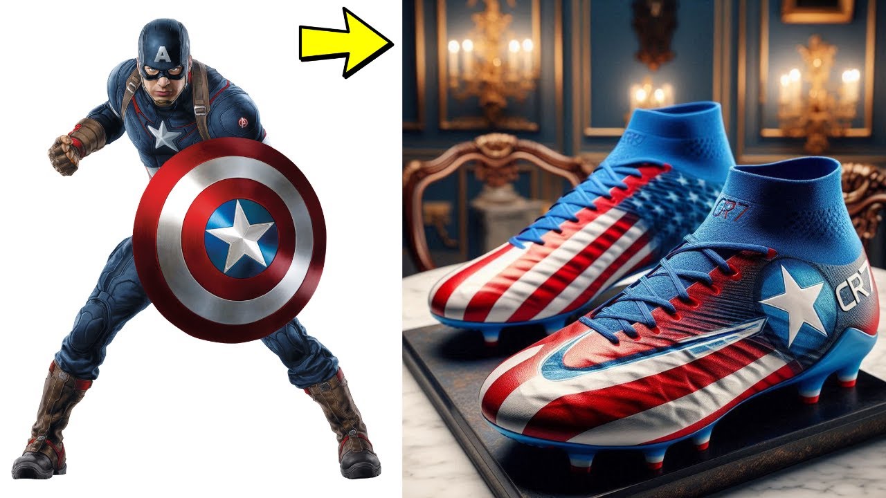 AVENGERS But SOCCER SHOES CR7 👟‍ VENGERS 🔥 All Characters (marvel & DC ...