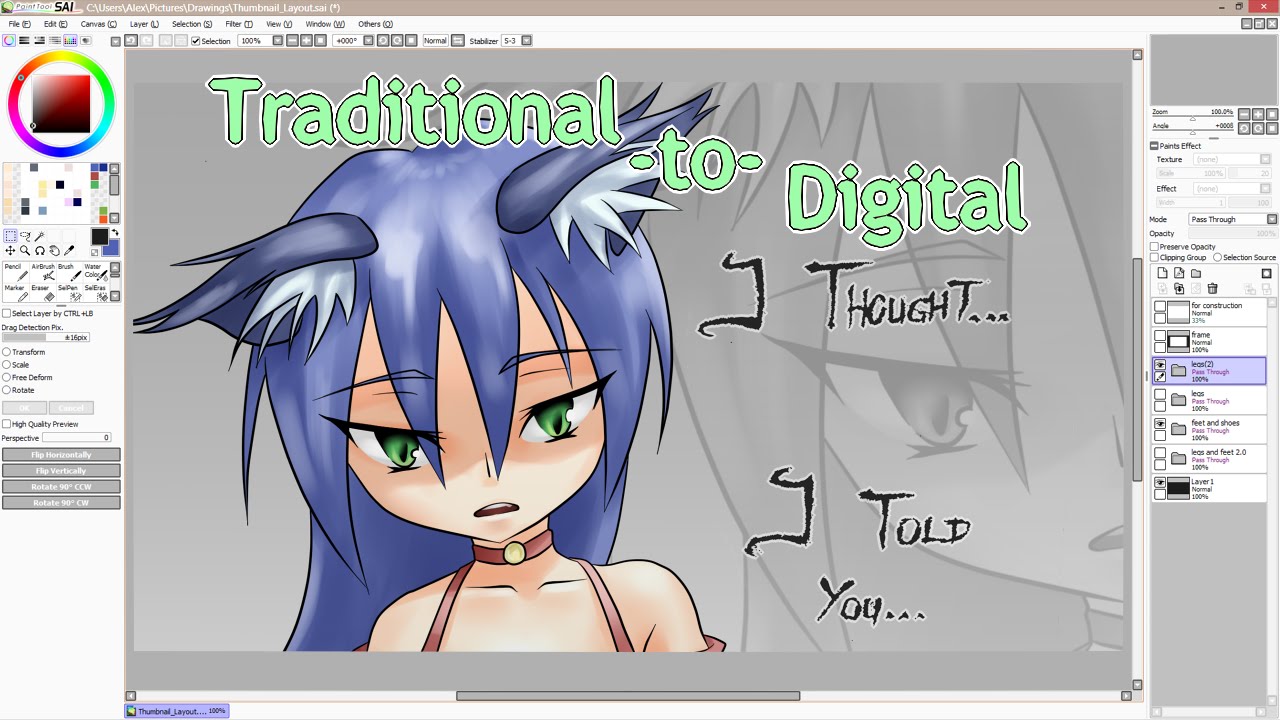 Tutorial - Linework Layers and Clipping Groups on Traditional Drawings [SAI] - YouTube
