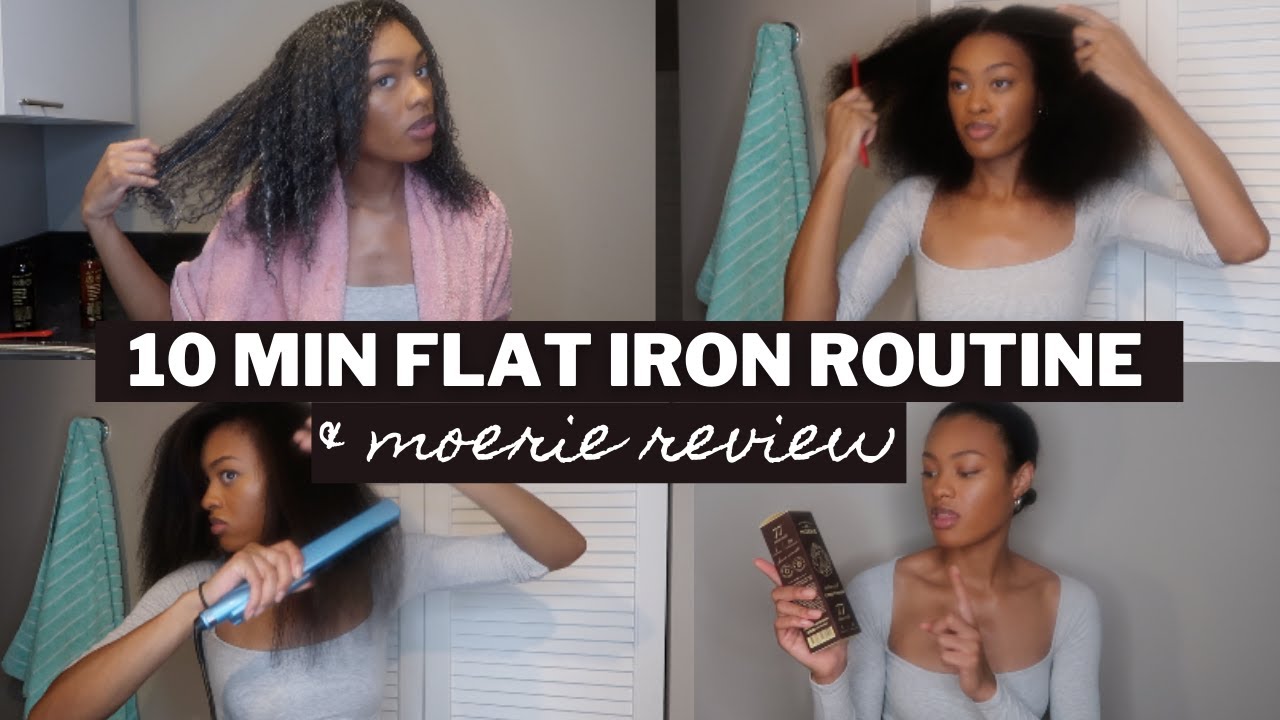 HOW TO: Straighten Hair Fast | 10 Minute Straight Hair Routine ...