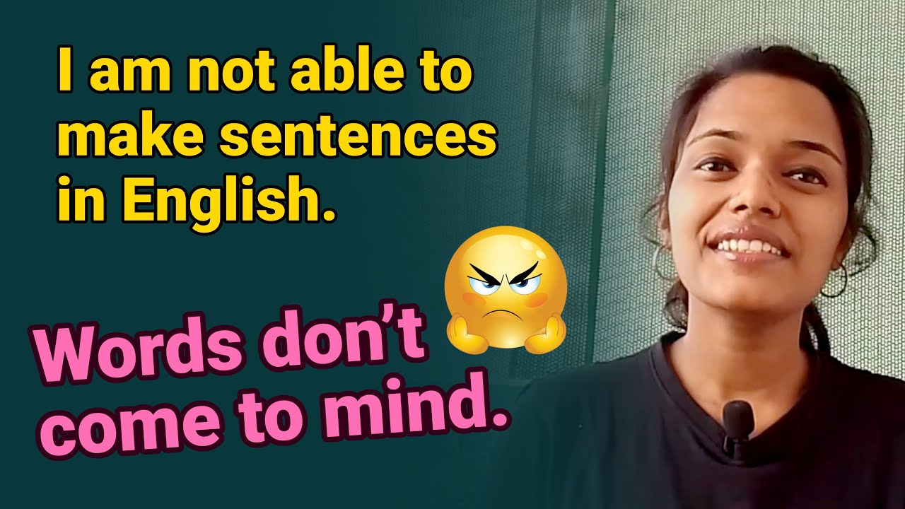 I am not able to make sentences in English. #english #englishfloww ...