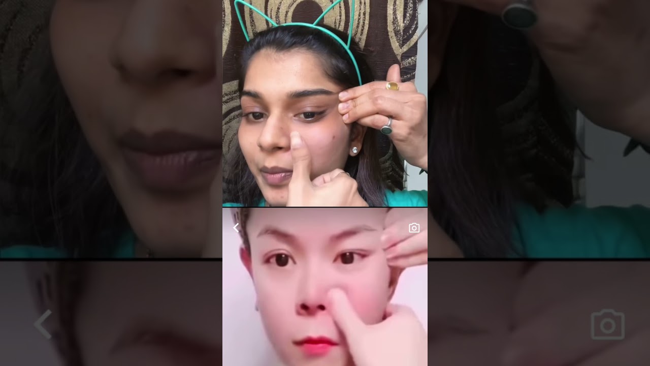 I tried Korean face exercise see the results in 15 seconds - YouTube