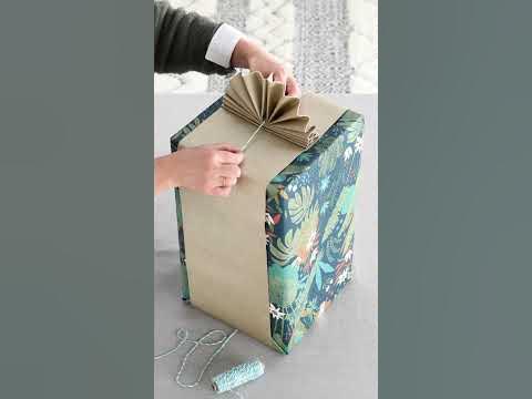 Tuto - Comment réaliser un bel emballage cadeaux ? 🎁 | Short - YouTube