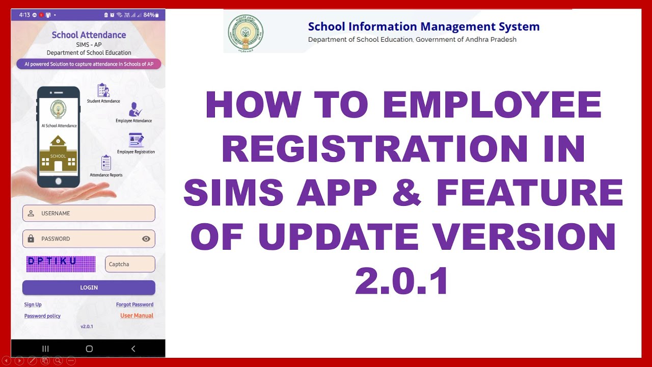 HOW TO EMPLOYEE REGISTRATION IN SIMS APP & FEATURE OF UPDATE VERSION 2. ...