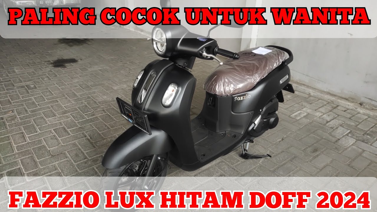 MOTOR CEWEK BANGET || YAMAHA FAZZIO LUX HITAM DOFF 2024 #yamaha # ...