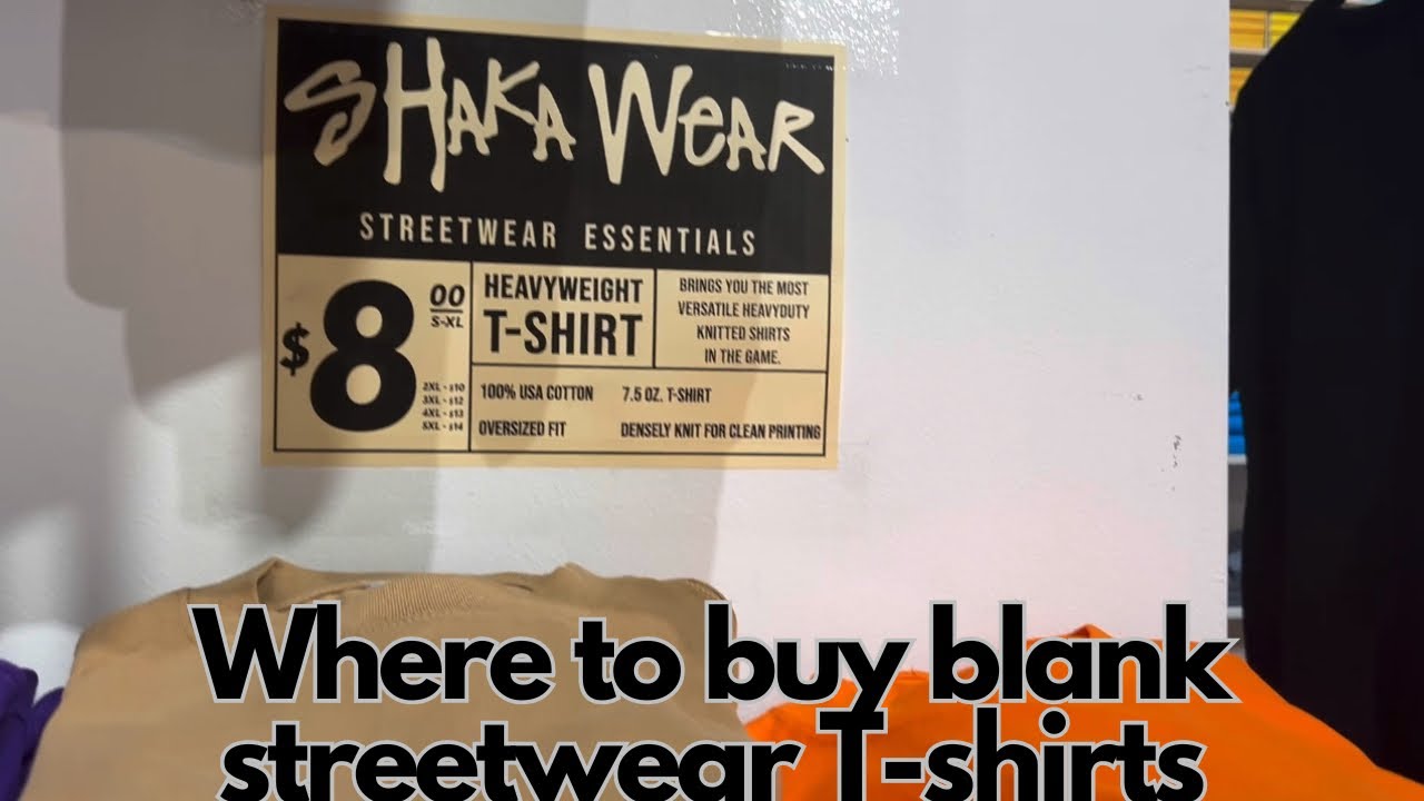 Where to buy blank Shaka Wear t-shirts in New York|Don't start a ...