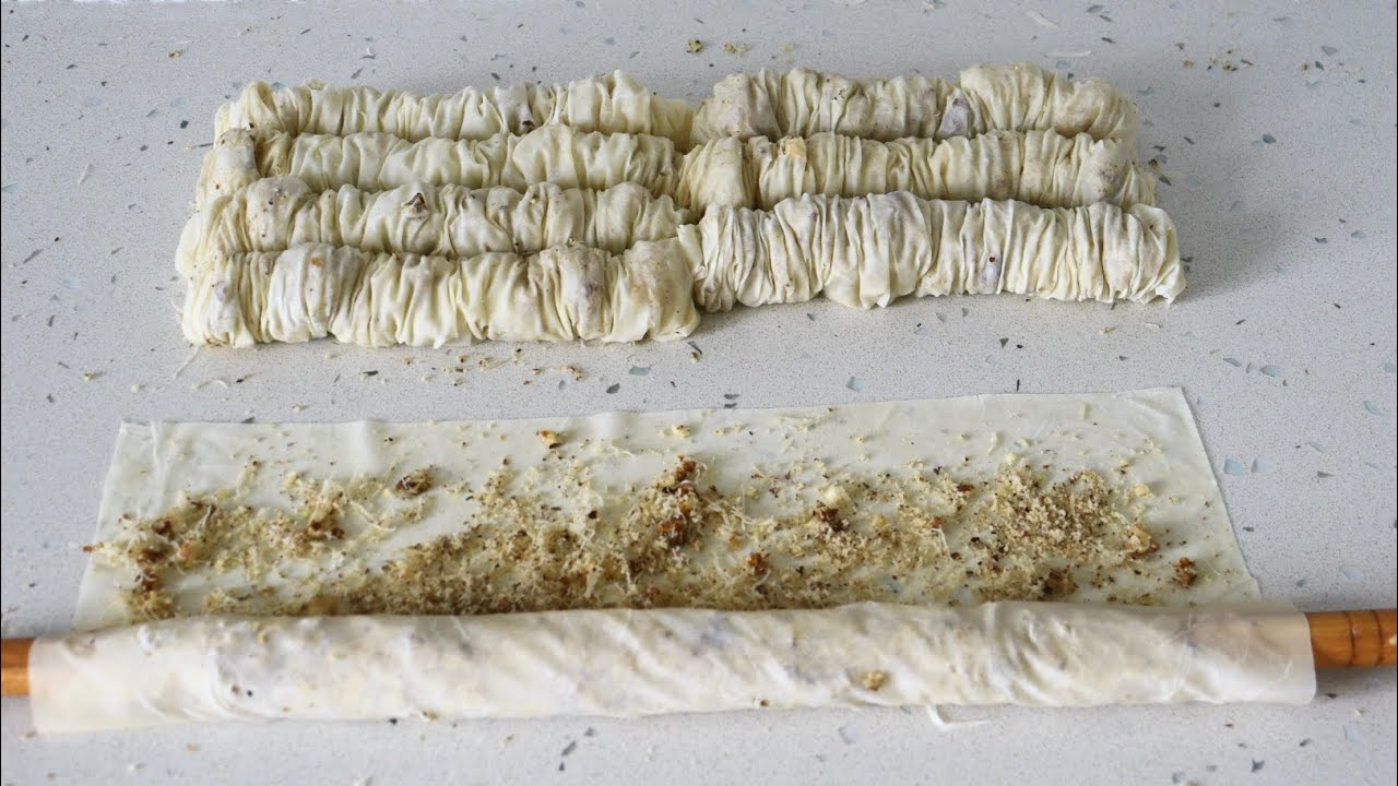 100 GRAM Kadayıfı BAKLAVA Yufkasına SAR Ve BÜZ Bu KADAR Kolay. BASİT ...