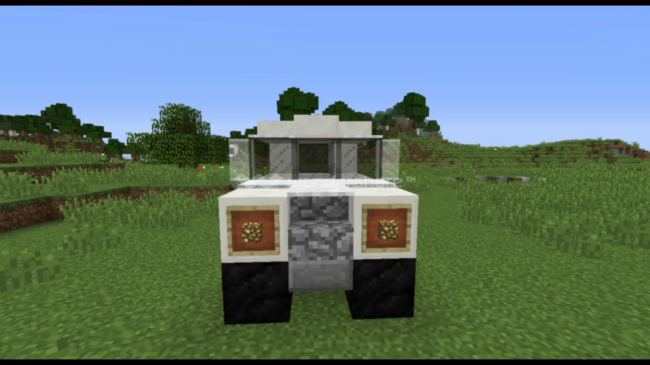 minecraft: how to build an SUV car - YouTube