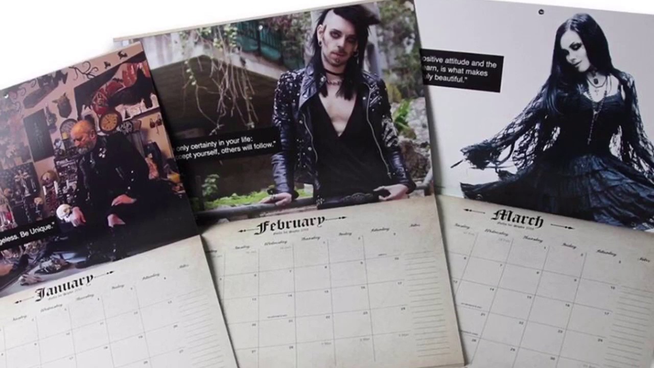 Goths For Sophie 2018 Calendar Project . (Still Time) - YouTube