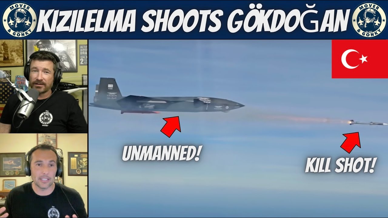 Turkish Kizilelma Drone Shoots Down Jet — US Fighter Pilots React - YouTube