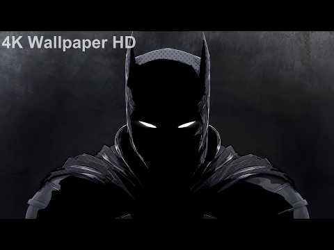Batman in Black Judgment Mode 🖤⚡ | 4K Ultra HD Live Wallpaper