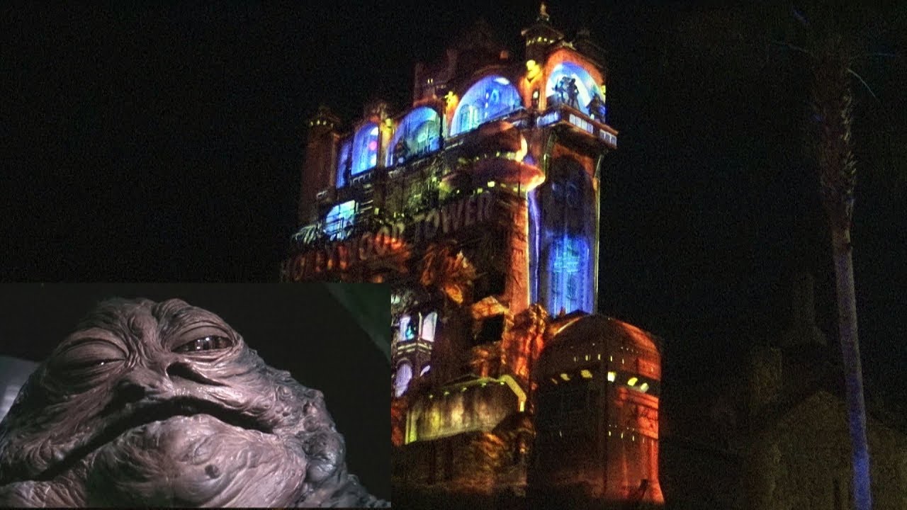Star Wars Galactic Destinations - Tower of Terror Projection - Tatooine ...