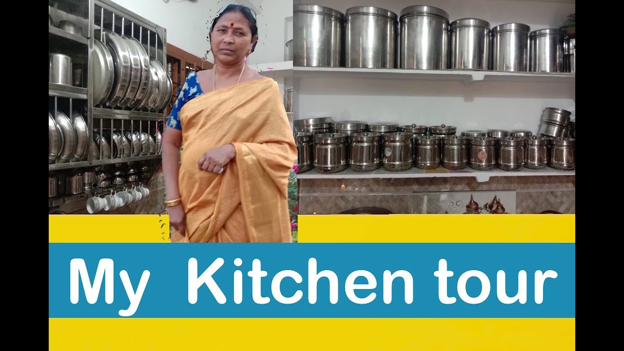 Kitchen tour telugu vlogs | kitchen tour telugu lo | kitchen tour ...