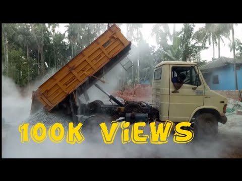 Tata sk 407 tipper ! Unloading/ 100k view 🙏🥰#tranding #tatamotors# ...
