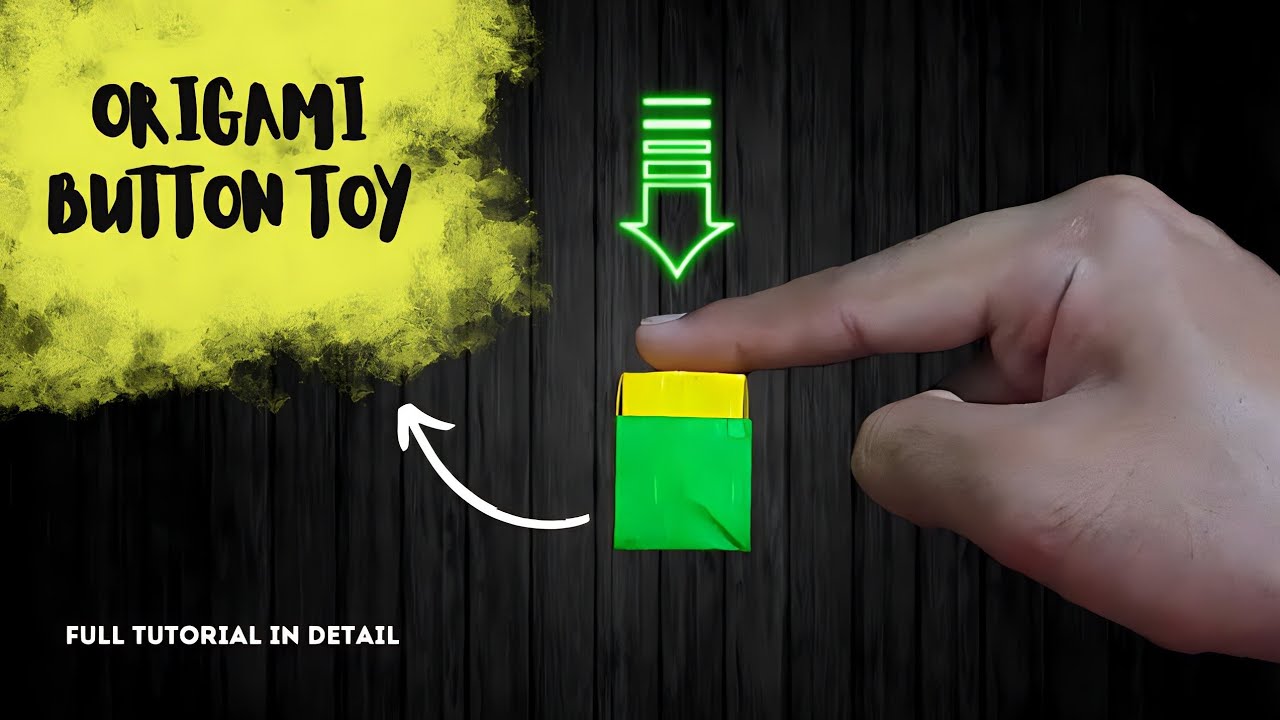 Paper Button Toy Full Origami Tutorial | Anti Stress Toy - YouTube