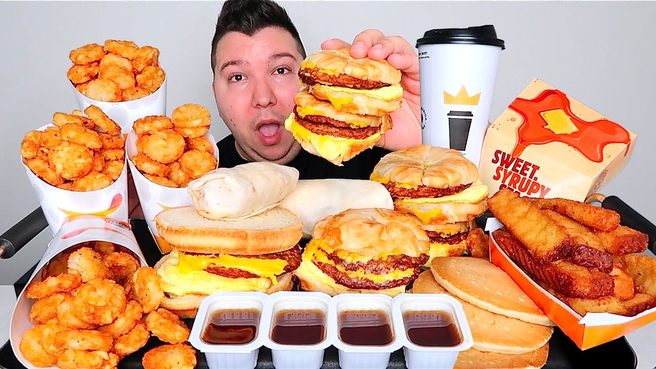 Massive Burger King Feast • Mukbang Youtube