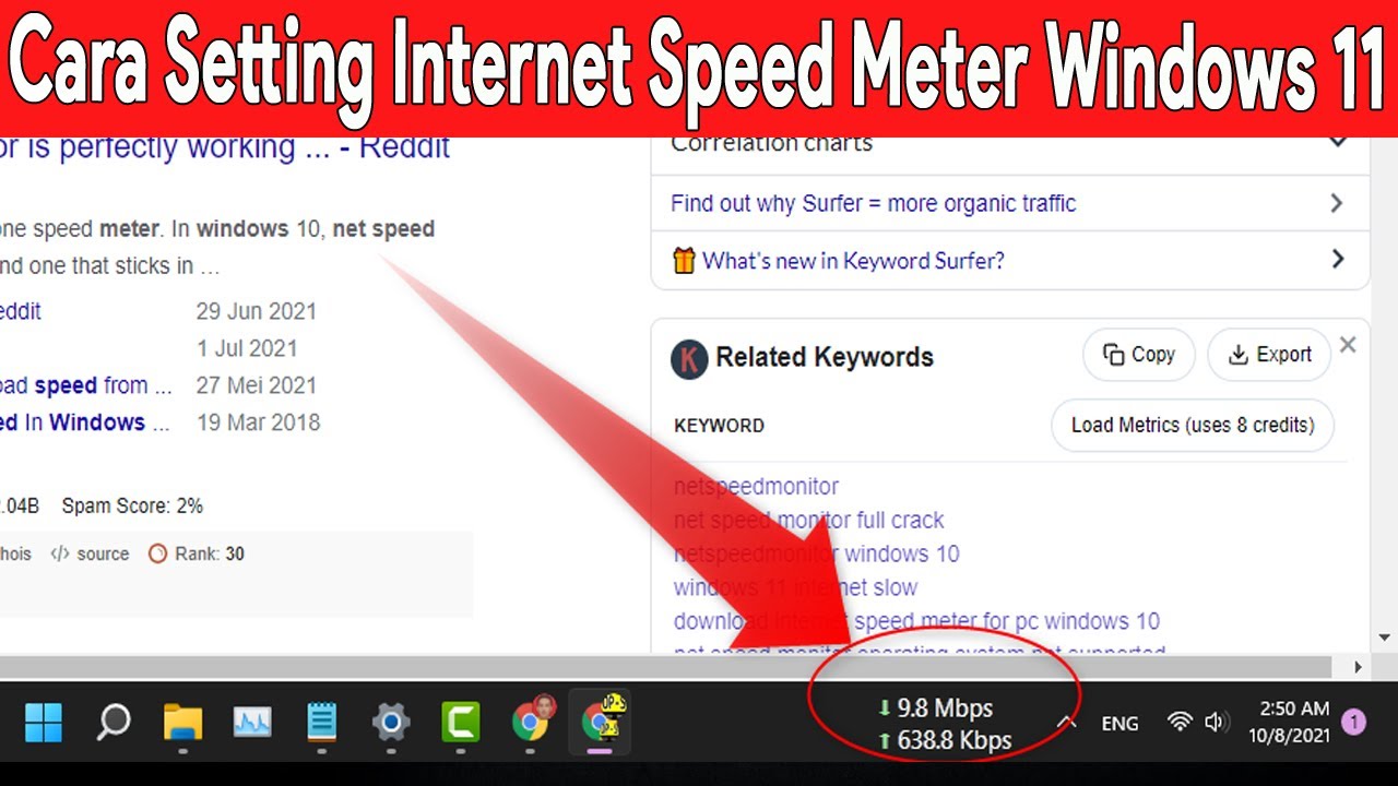 cara instal atau menggunakan internet speed monitor pada windows 11 ...