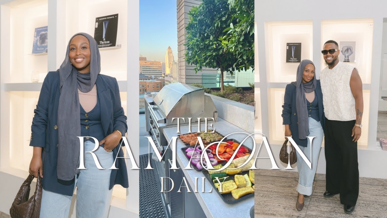 A few ramadan days...grilling iftar with my husband, work events & solo day! | Aysha Harun - YouTube