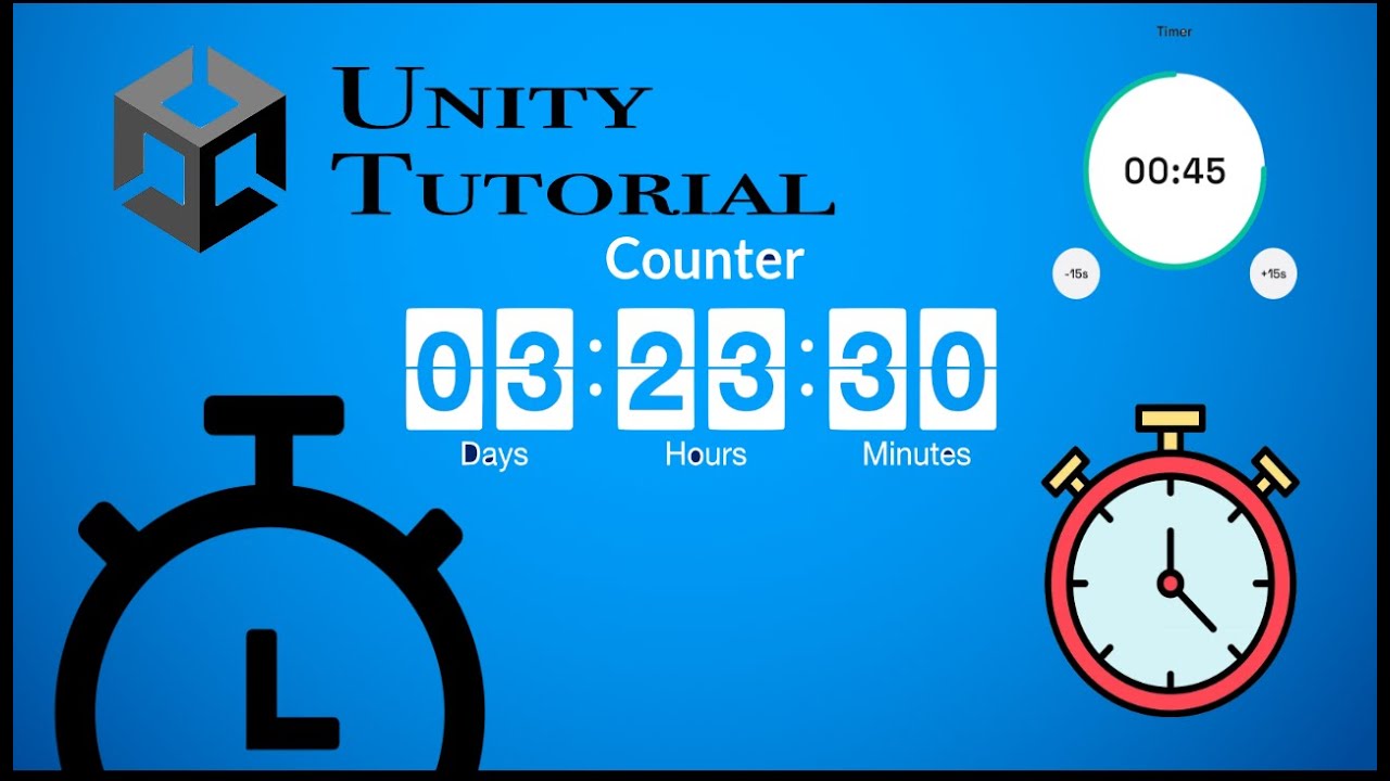 TIMER / COUNTDOWN UNITY TUTORIAL + (Bonus a circular Timer) - YouTube