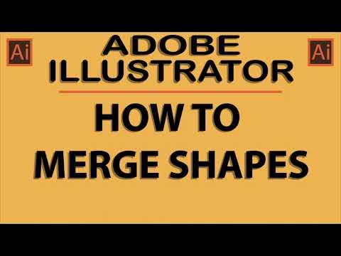 How To How Merge Shapes In Adobe Illustrator | CC | 👍 - YouTube