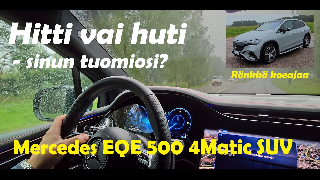Koeajossa Mercedes EQE SUV: autoilun täysosuma vai liikaa kaikkea ...
