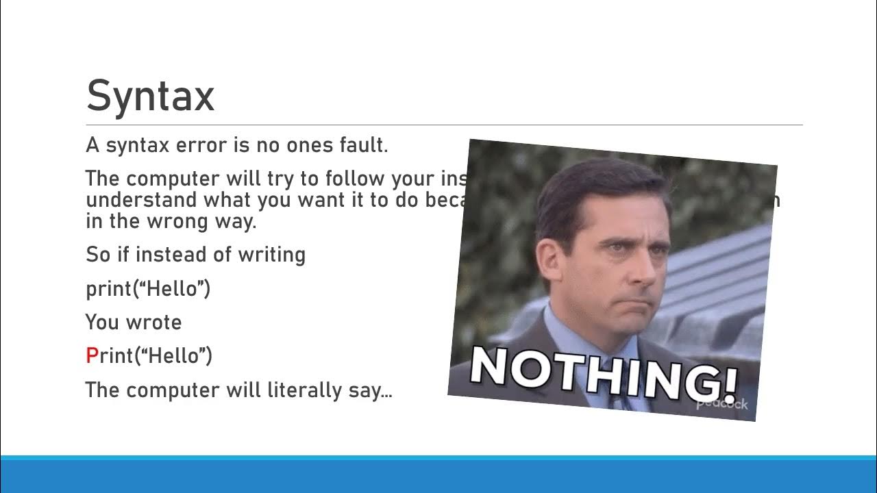 Programming 03 - L1 Intro to python - YouTube