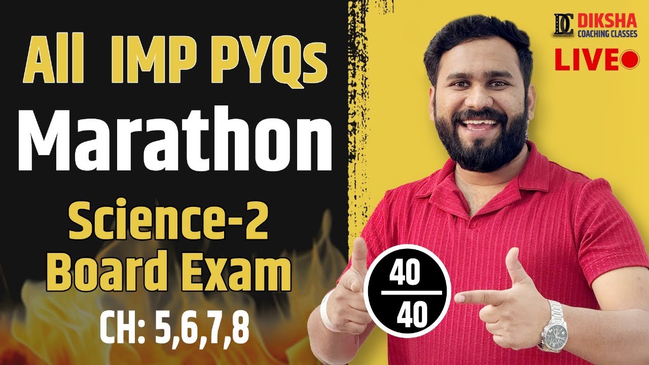 Live PYQs Class 10 SSC | Science-2 | CH: 5,6,7,8 | IMP for Board Exam ...