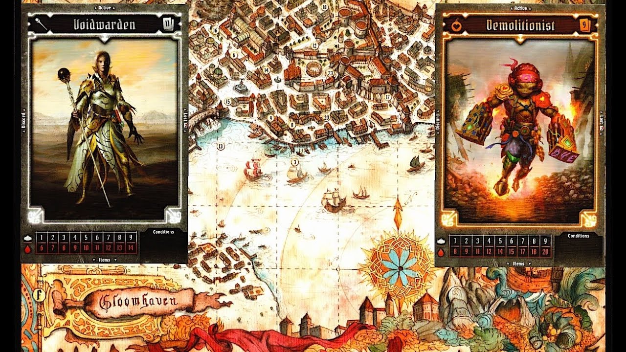 Gloomhaven JOTL Scenario 2 (Void Warden and Demolitionist) - YouTube