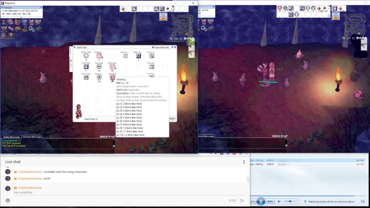 Ragnarok Online Re:Start - Level 54 Merchant vs Obeaune - YouTube