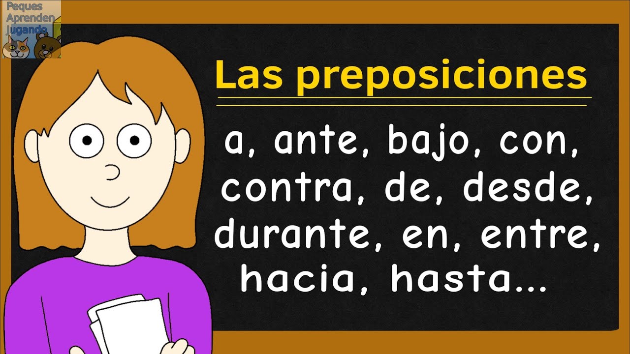 Las preposiciones en español para niños Para qué sirven Peques Aprenden ...