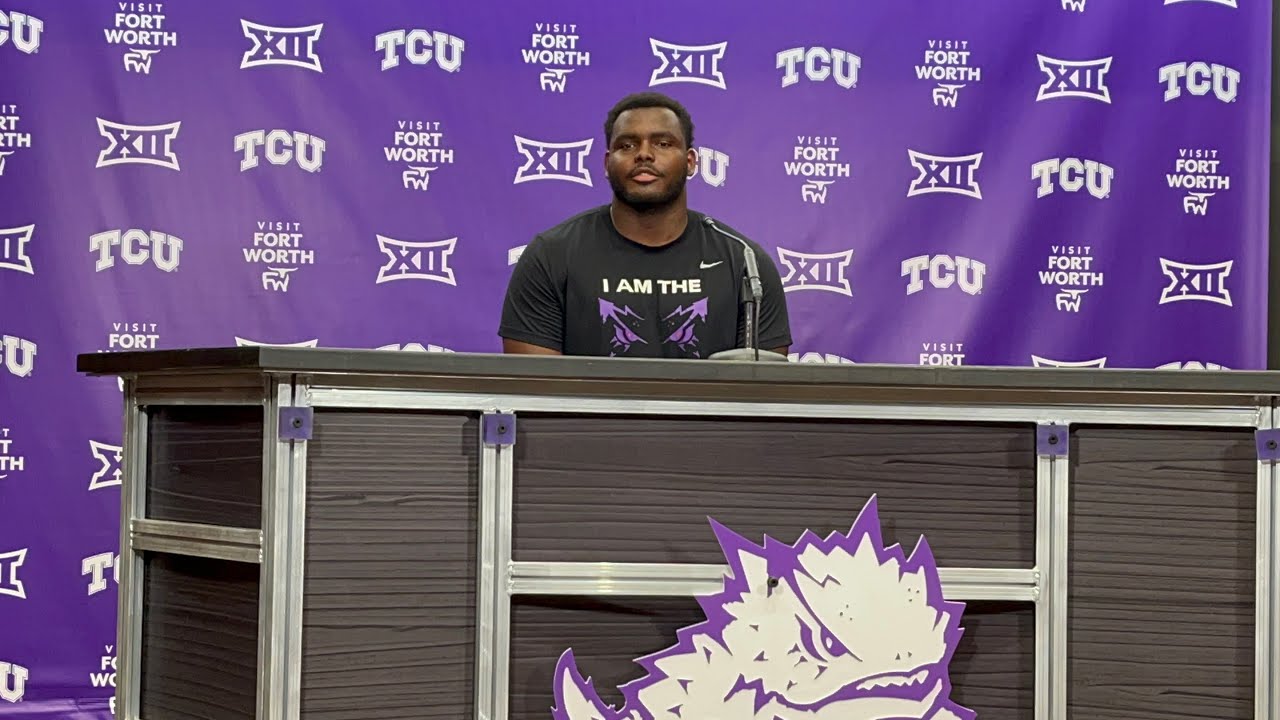 TCU DL Damonic Williams talks Frogs’ fall camp - YouTube