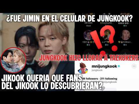 JIKOOK TERMINARON JUNGKOOK LO ACLARA CON ESTO? 🤣ENTRO A UN LIVE JIKOOK