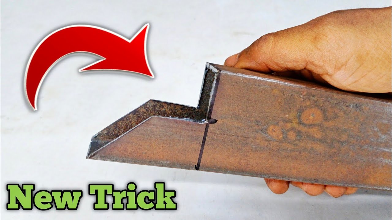 How To Joint Box Bar at 90 Degree Angle // New Cutting Idea - YouTube