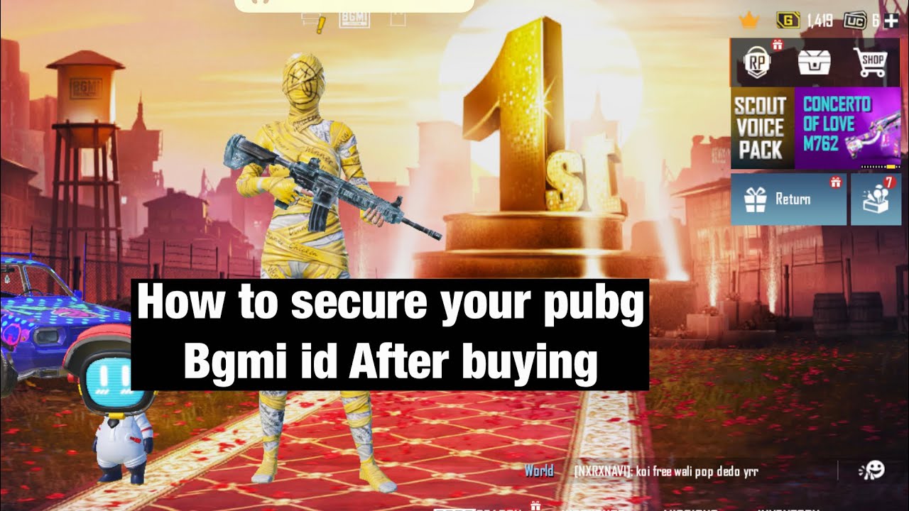 How to secure your PUBG And Bgmi account After Buying. PUBG ya Bgmi id ...